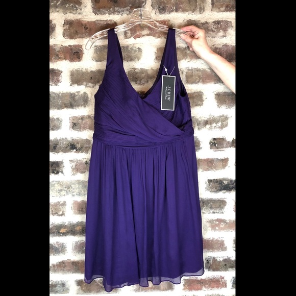 J. Crew | Dresses | Nwt Jcrew Heidi Dress Silk Chiffon 6 | Poshmark